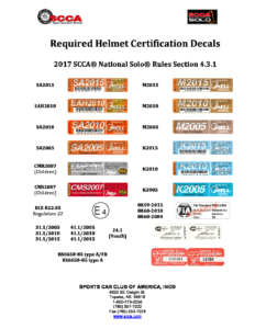 2017_Solo_helmet_cert_decals - Houston SCCA